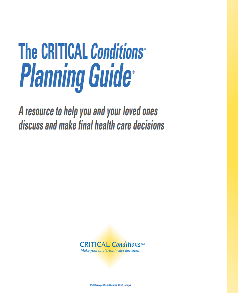 Advance Care Planning Tools: Critical Conditions - Hurley Elder Care ...